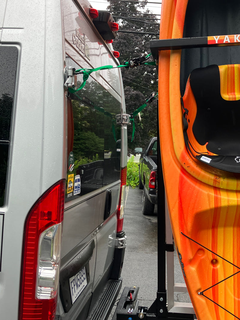 Swing out Yakups® brand racks for Motorhomes, Vans, and Truck campers ...