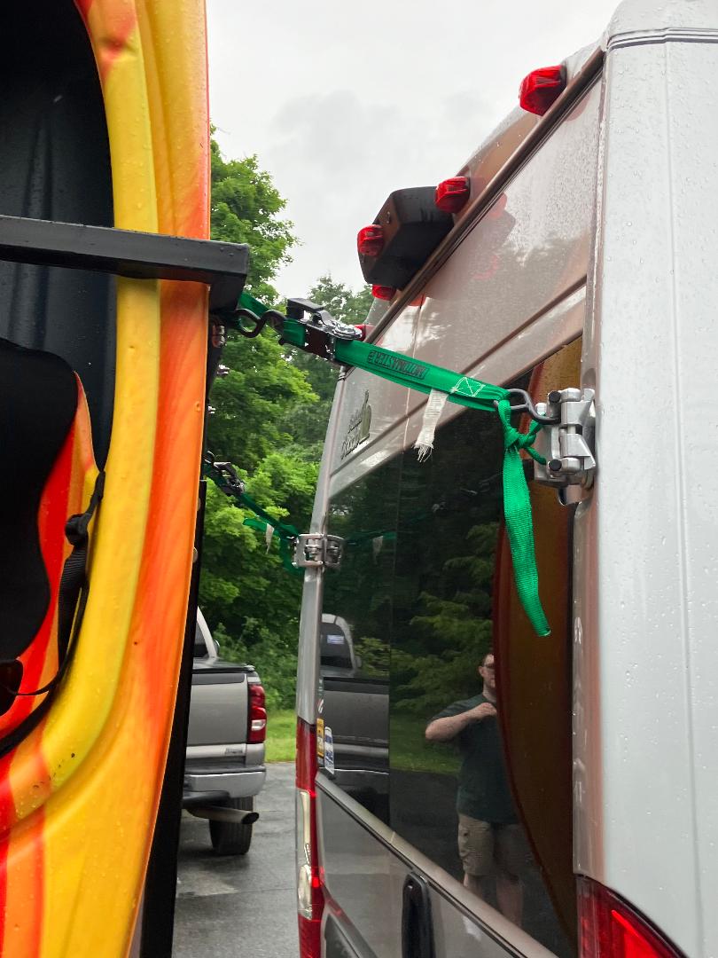 Swing out Yakups® brand racks for Motorhomes, Vans, and Truck campers ...